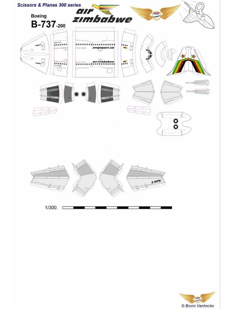 Boeing B737-200adv Air Zimbabwe Fleet New Livery | PDF