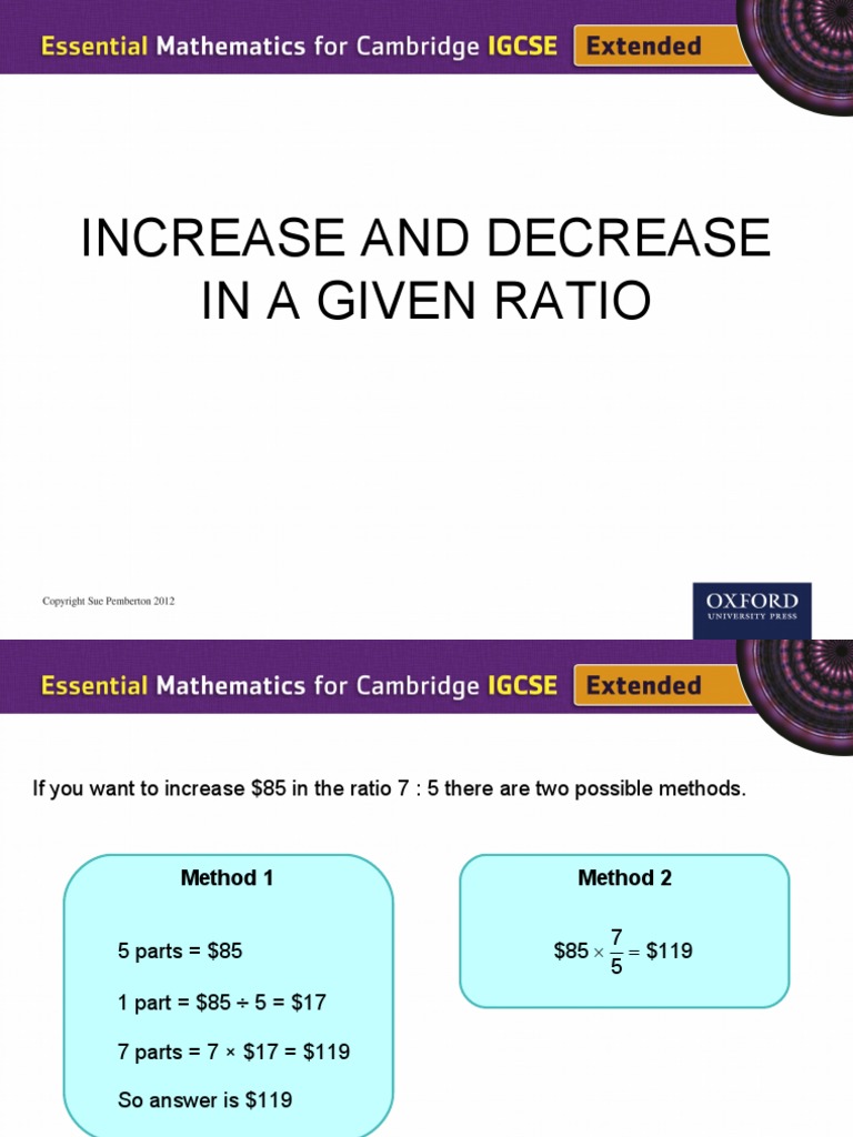50-Increase & Decrease of Ratio | PDF | Area | Volume