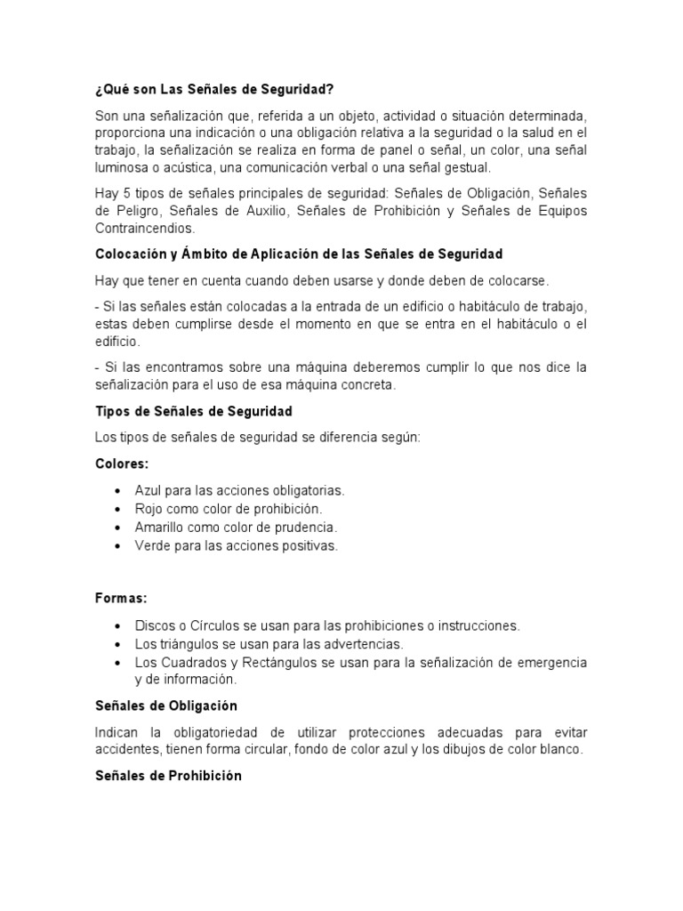 Señales de Seguridad | PDF | Color | Dibujo