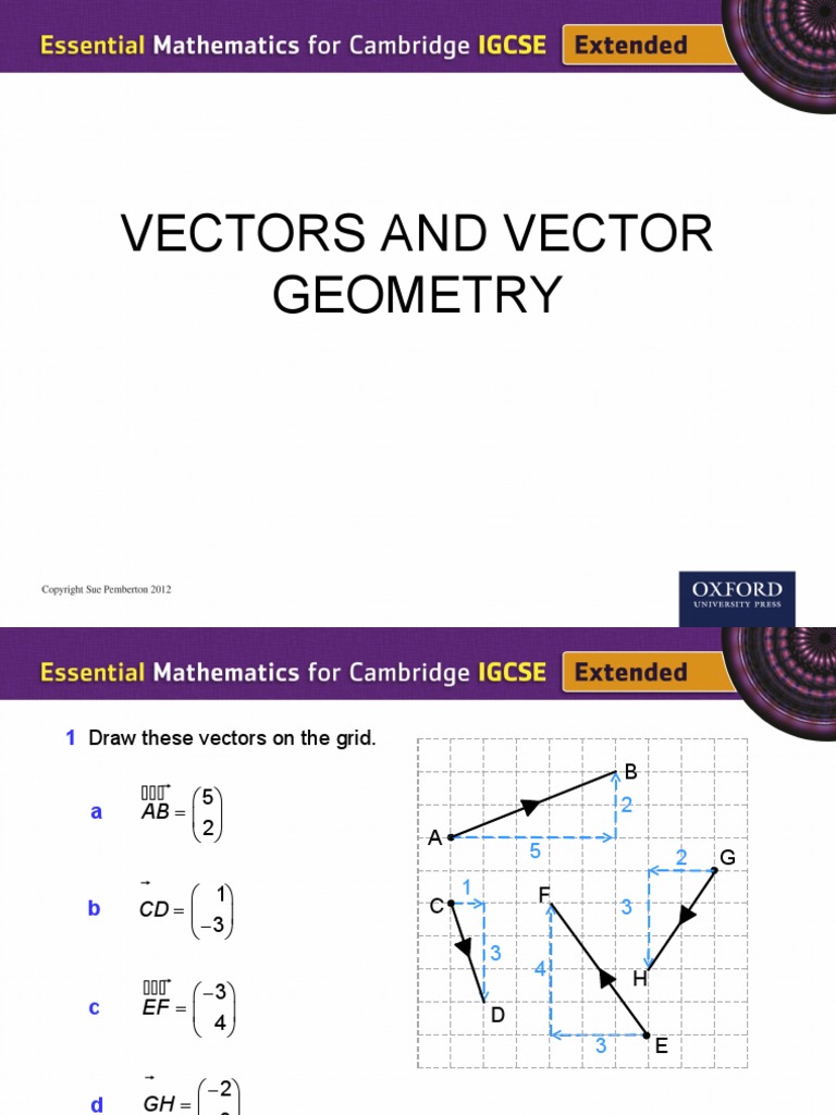 Vectors and Vector Geometry: Exploring Vector Operations and ...