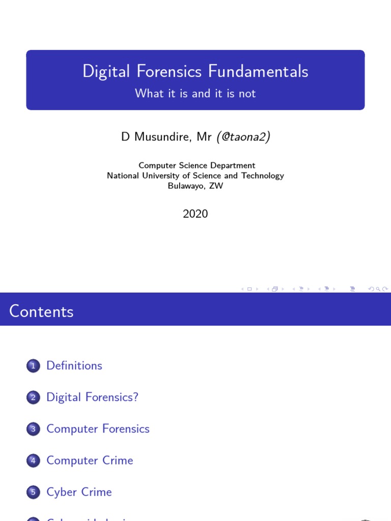Digital Forensics Essentials Overview | PDF | Computer Forensics ...