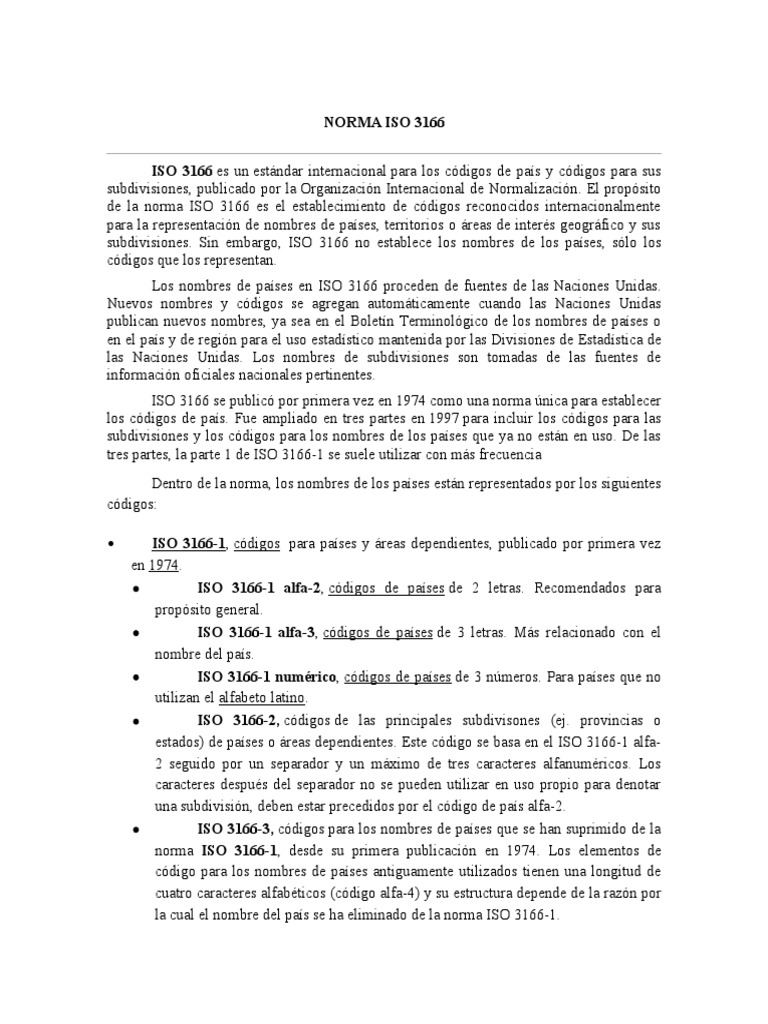 Norma Iso 3166 | PDF | Yo Pv6 | Web semántica