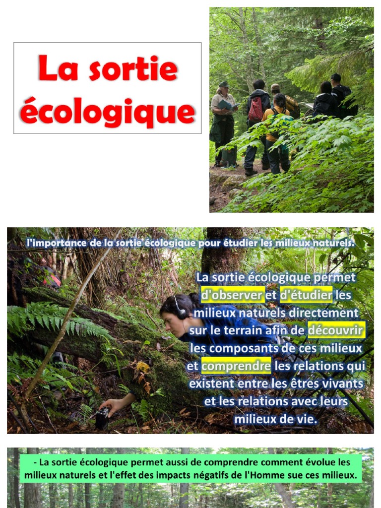 La Sortie Ecologique | PDF