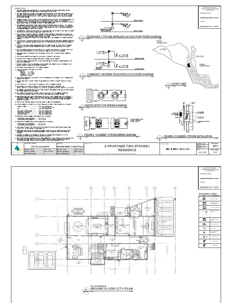 Riser Diagrams and Wiring Schematics for Alegria Hills Phases 1 and 2 ...