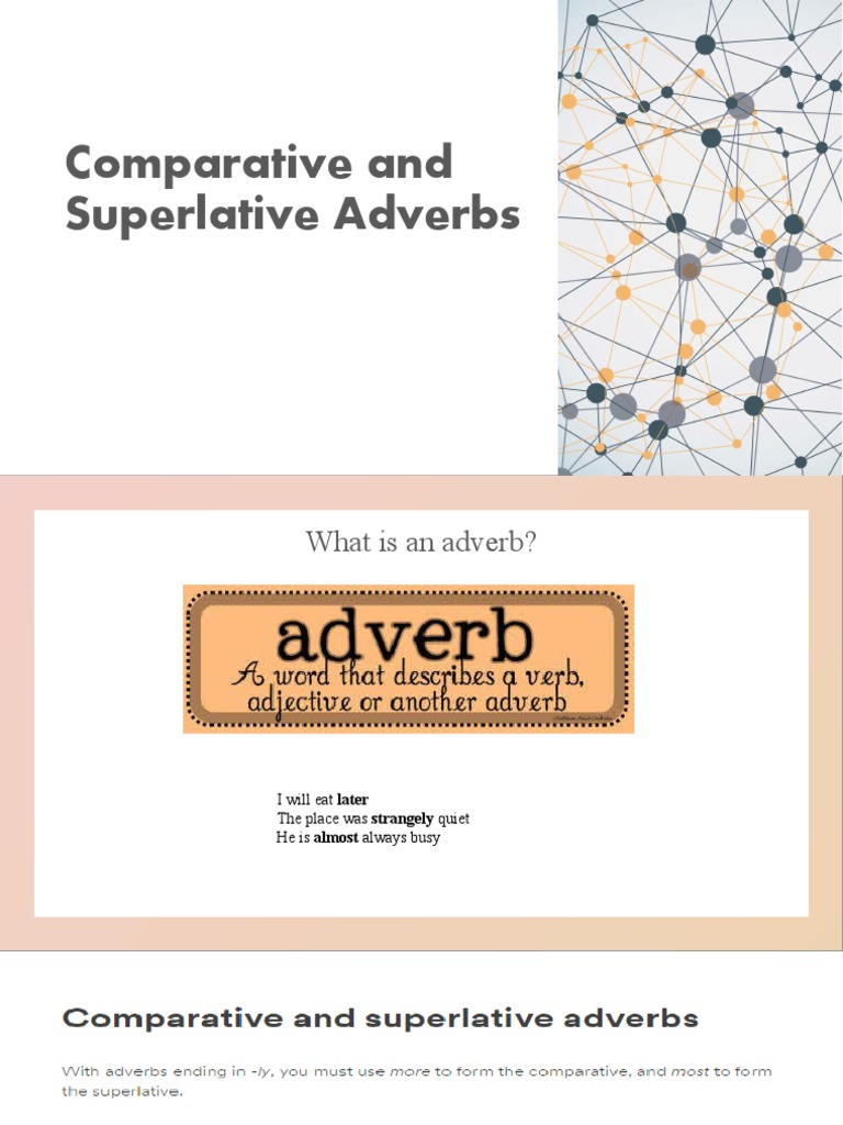 Understanding Comparative and Superlative Adverbs | PDF