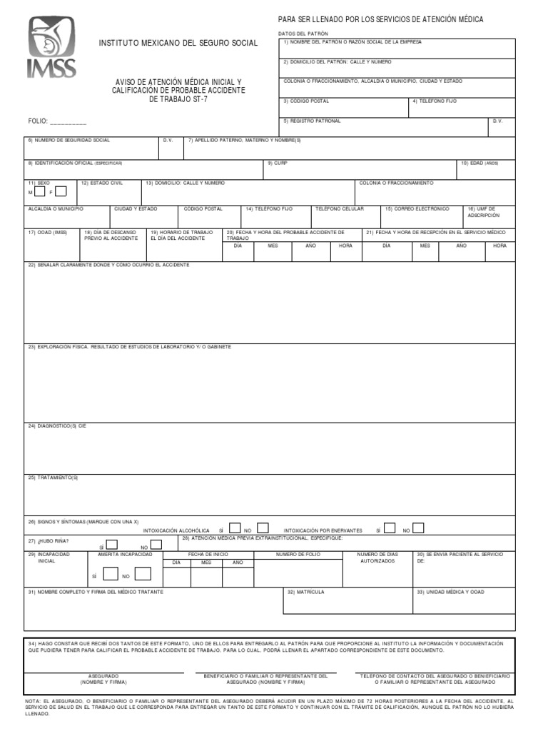 Formato ST 7 2021 | PDF | Médico de atención primaria | Bienestar