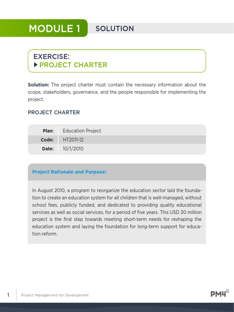 Module 1 Answers | PDF | Governance | Project Management