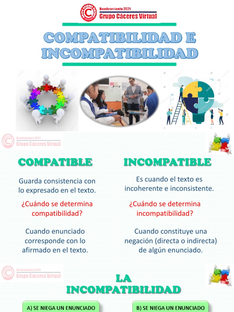 Compatibilidad e Incompatibilidad Definida | PDF
