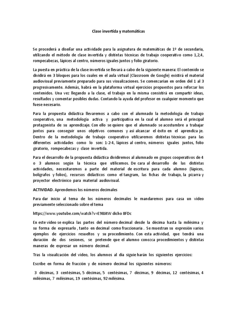 Aula Invertida | PDF | Modificación de comportamiento | Comunicación