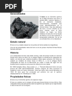 Descubrimiento y usos del boro | PDF | Arte