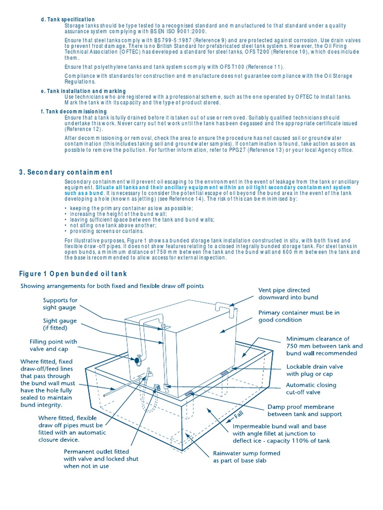 Secondary Containment: D. Tank Specification | PDF | Civil Engineering ...
