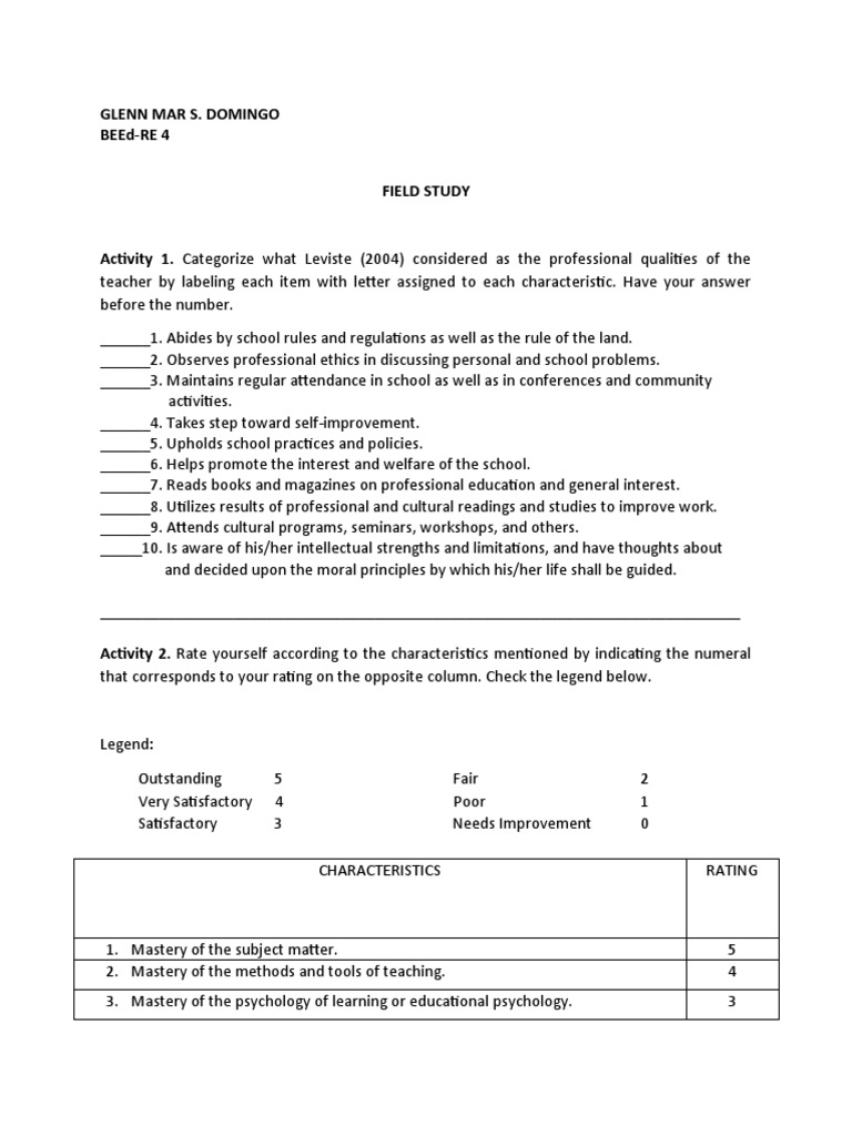 Answers in E-Portfolio | PDF | Teachers | Educational Psychology