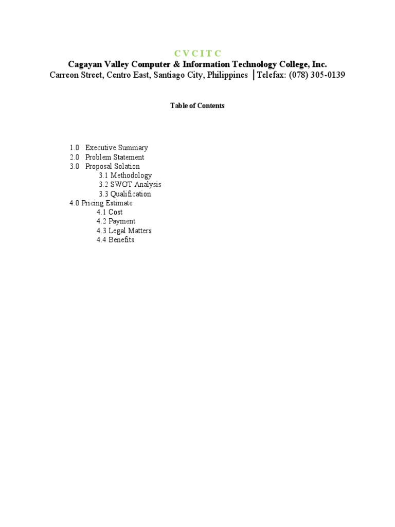 Cagayan Valley Computer & Information Technology College, Inc | PDF ...