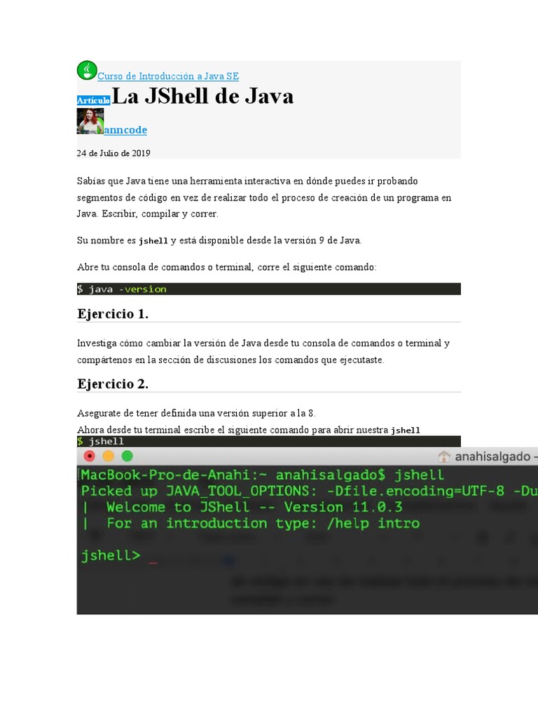 09 - La JShell de Java | PDF