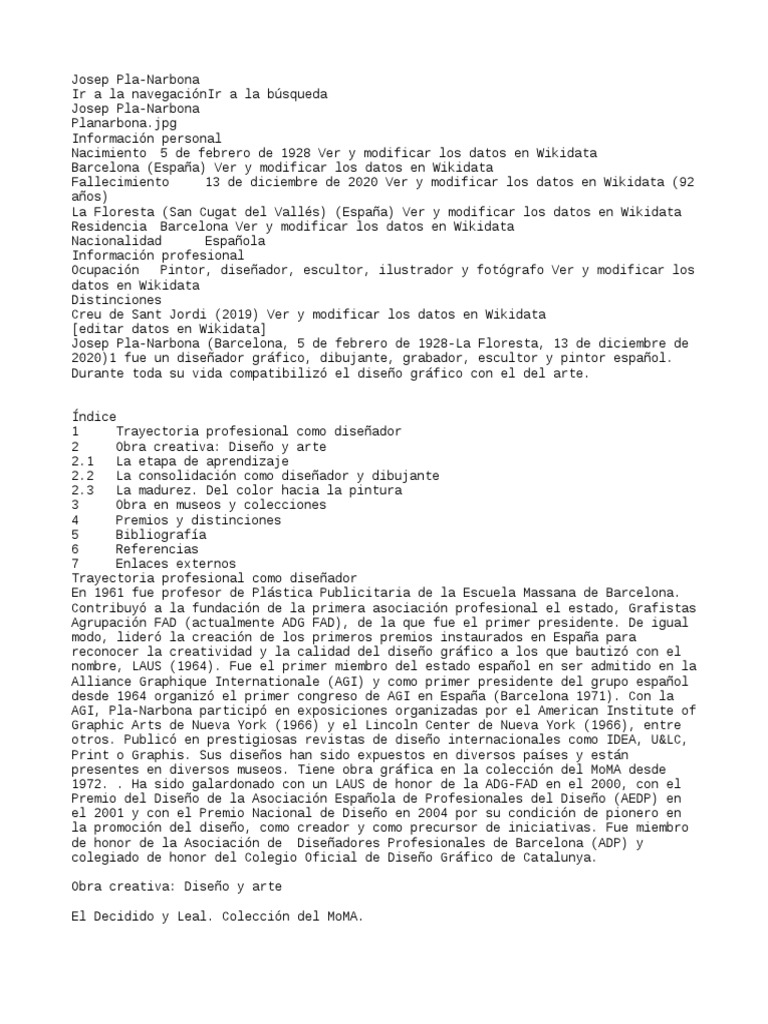 Josep Pla | PDF | Barcelona | Museo