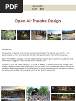 Open Air Theatre Design Specifications | PDF