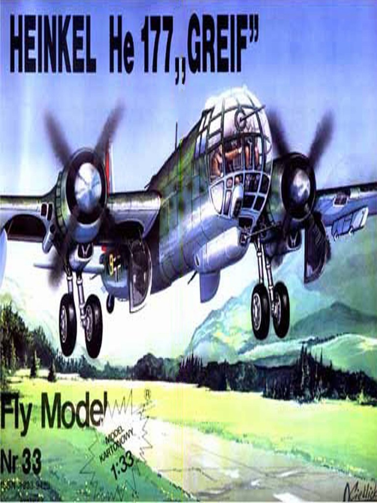 Model Kartonowy - Fly Model 033 He-117 Greif | PDF