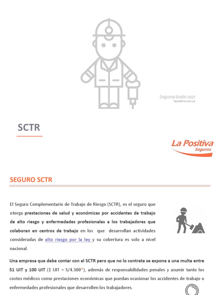 La Positiva Seguros - SCTR PDF | PDF | Minería | Pensión