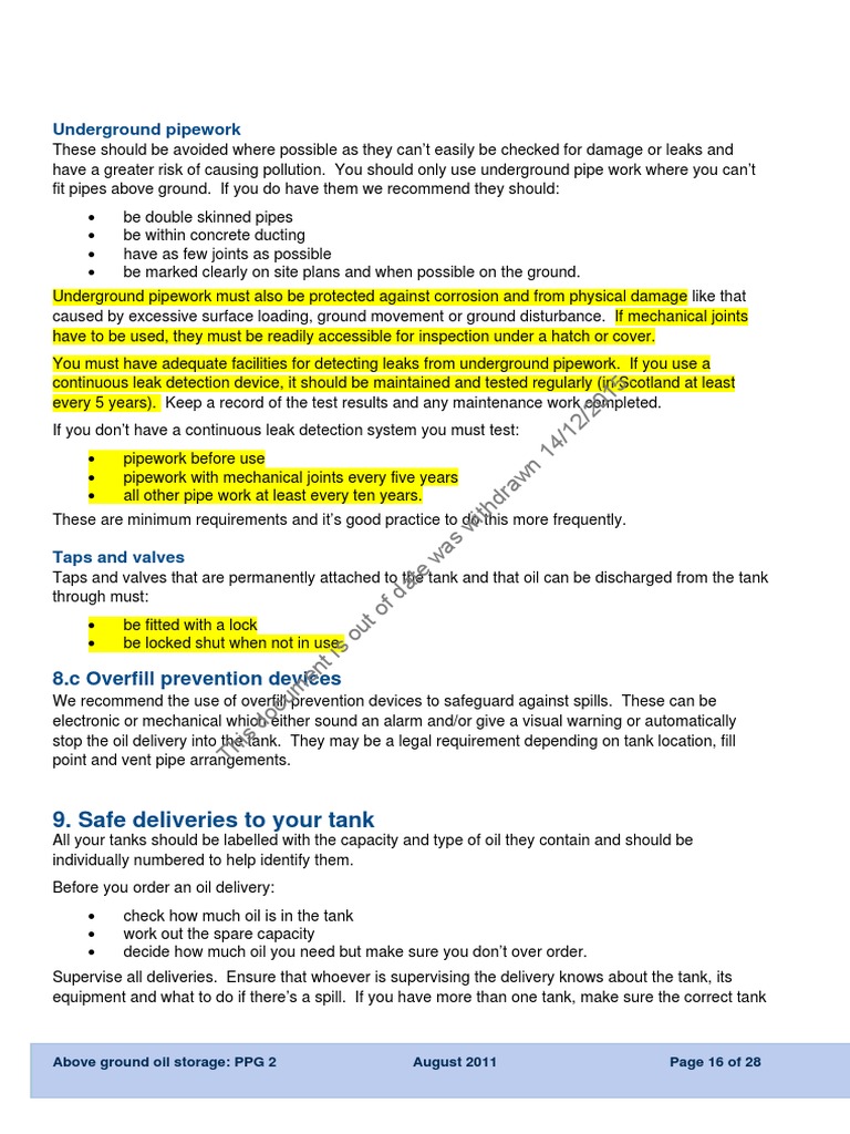 Pollution Prevention Guidelines - Part 4 | PDF | Waste | Oil Spill