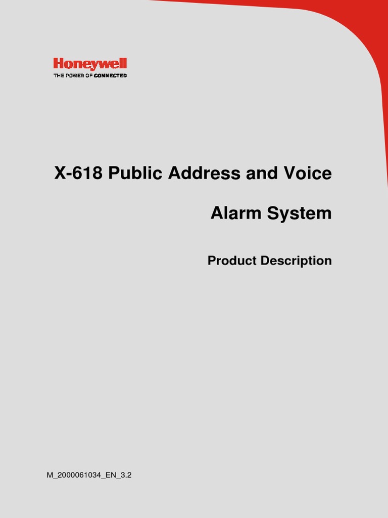 Honeywell X-618 Product Manual | PDF | Speech Synthesis | Amplifier