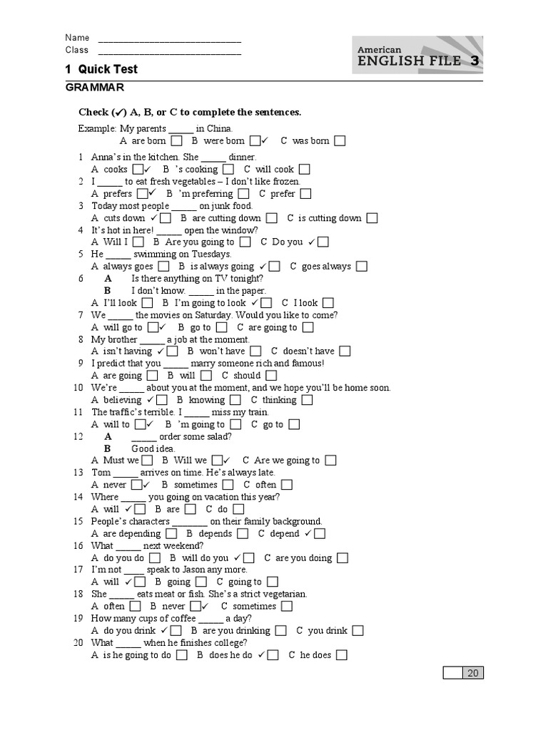 AEF3 File1 QuickTest Custom | PDF | Food And Drink | Cuisine