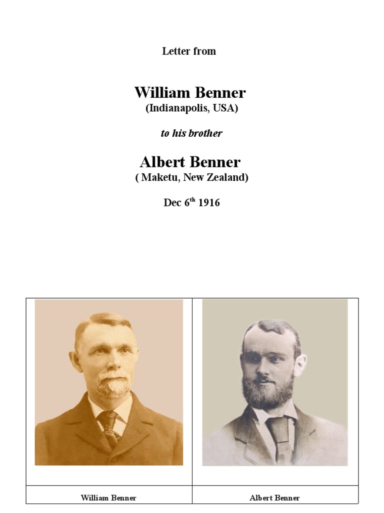 William Benner's 1916 War Letter | PDF | Woodrow Wilson | Government