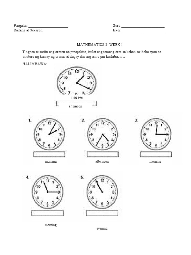 Assessment Week 1 8 MATH q4 | PDF