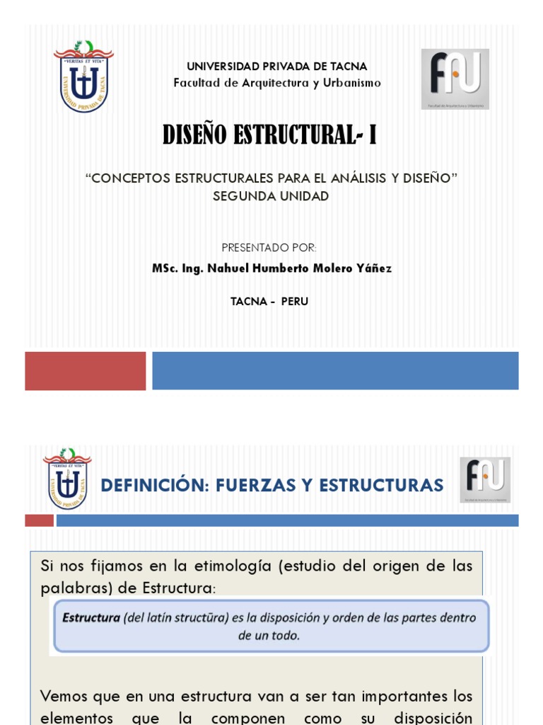 6r. Conceptos Estructurales para El Análisis y Diseño - Diapositivas ...