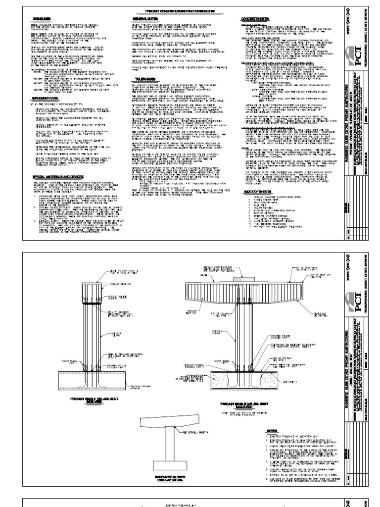 4 2012 06 05 PCINE Substructure Guide Details | PDF | Precast Concrete ...