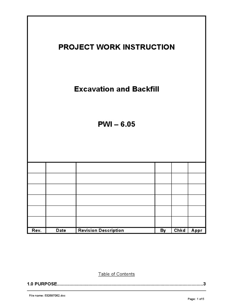 Excavation and Backfilling | PDF | Soil | Science