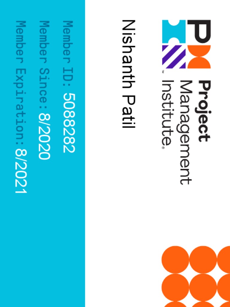 PMI Member Card | PDF