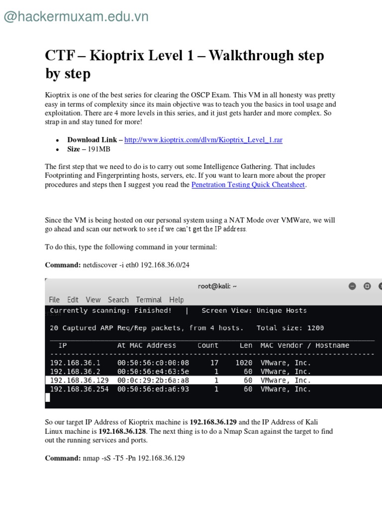 CTF - Kioptrix Level 1 - Walkthrough Step by Step: @hackermuxam - Edu ...
