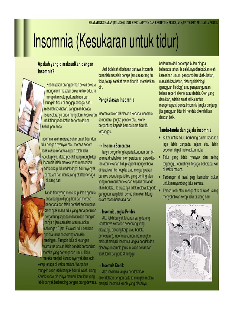 Memahami Insomnia dan Rawatannya | PDF