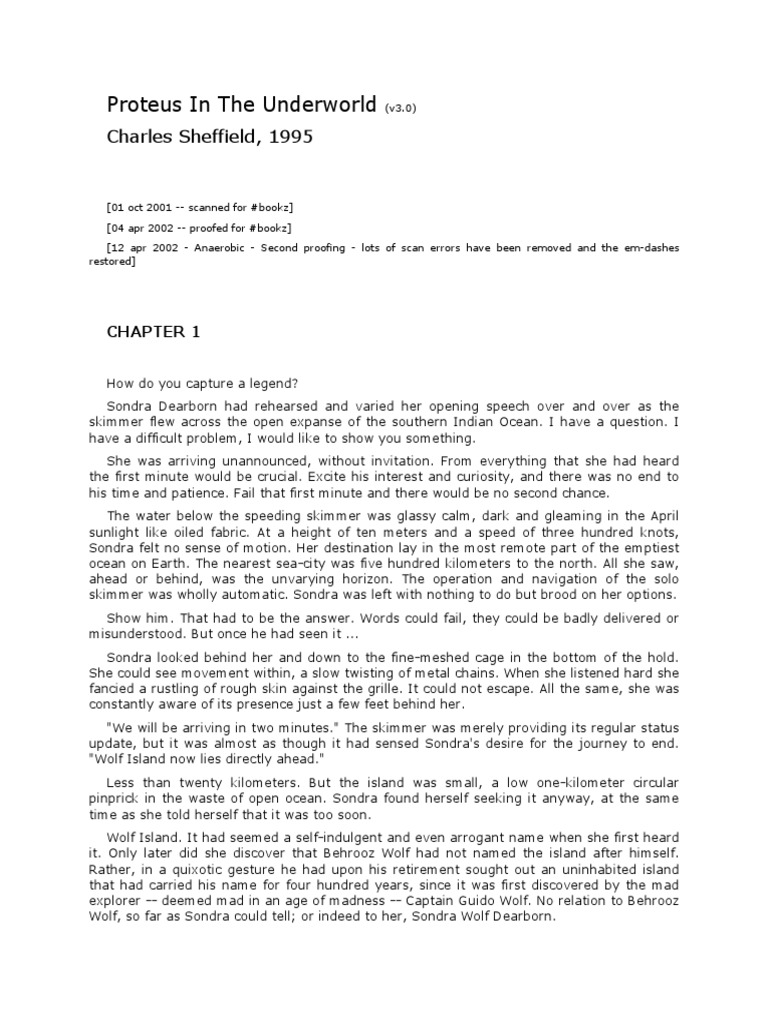 Charles Sheffield Proteus in The Underworld | PDF | Uranus | Planets