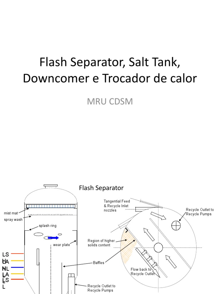Flash Separator Salt Tank Downcomer | PDF