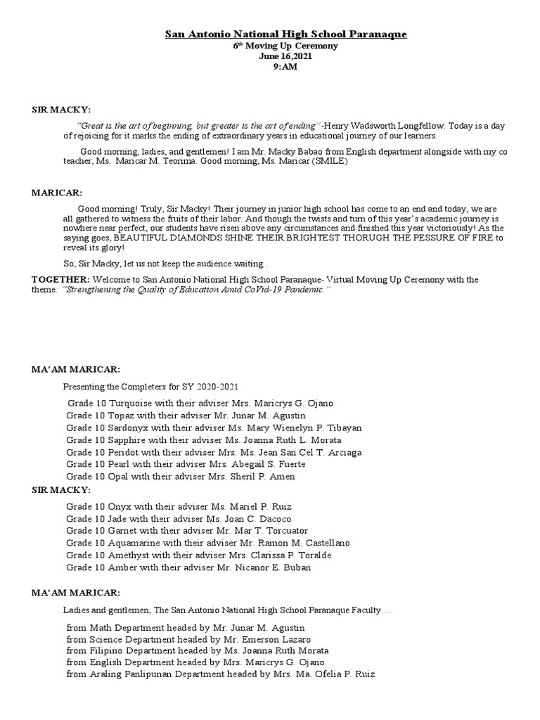 MOVING UP Script | PDF | Gemstone