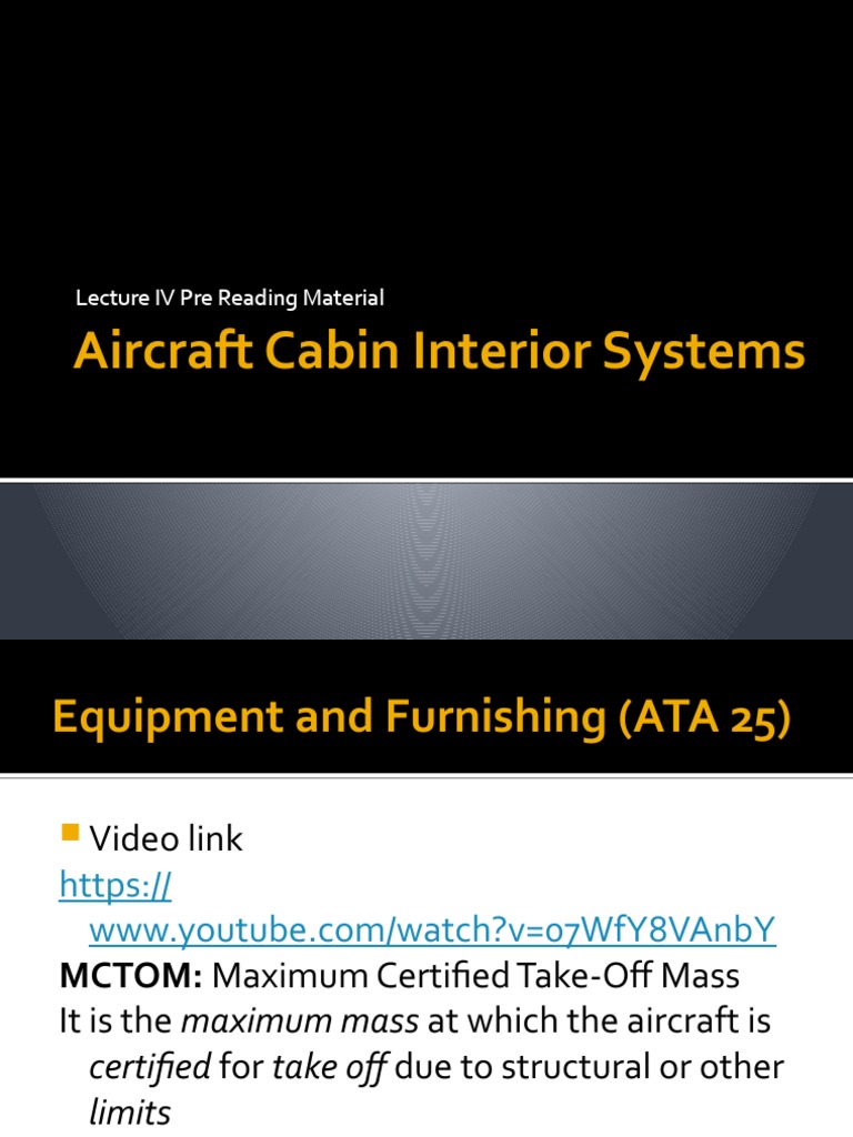 Aircraft Cabin Systems Overview | PDF | Science & Mathematics ...