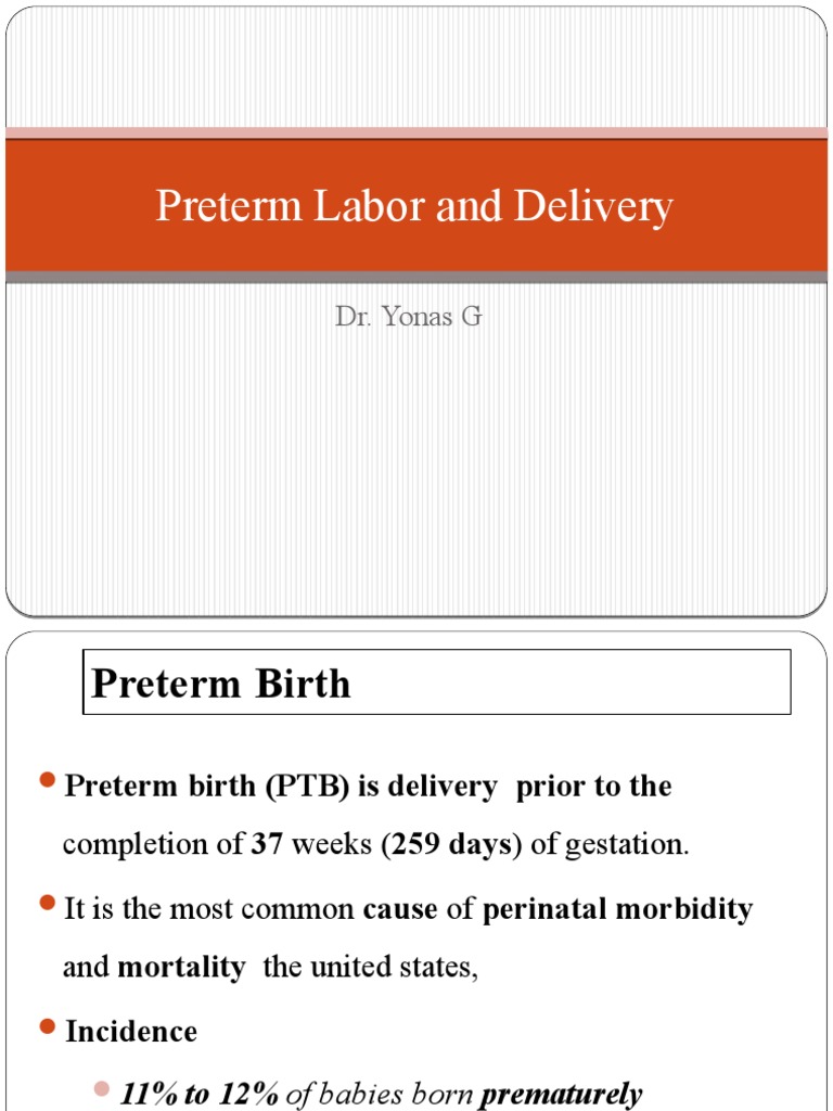 Preterm Labor and Delivery | PDF | Preterm Birth | Childbirth