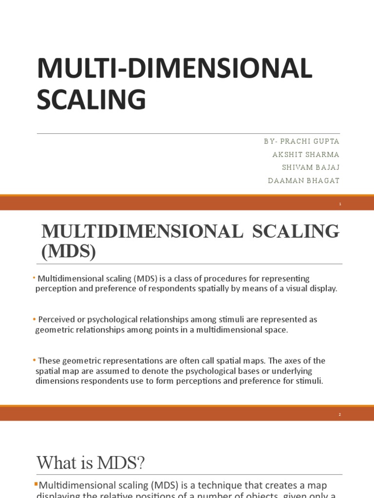 Multidimensional Scaling in Marketing | PDF | Cognition | Teaching ...