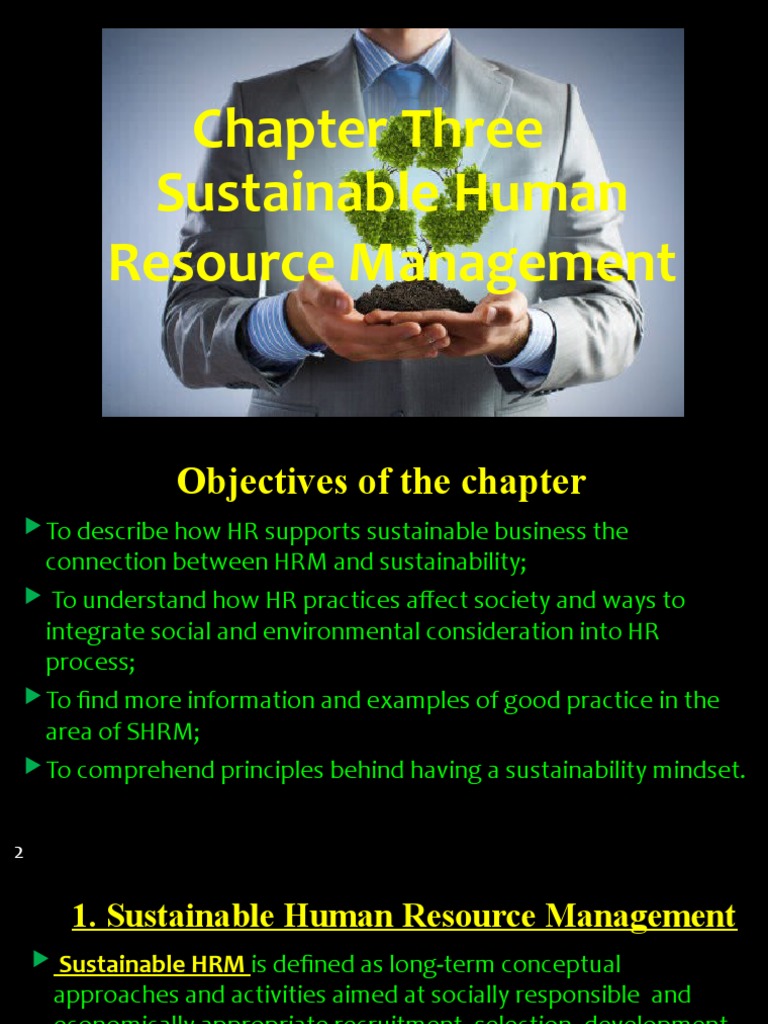 Chapter Three - Sustainable Human Resource Management | PDF ...