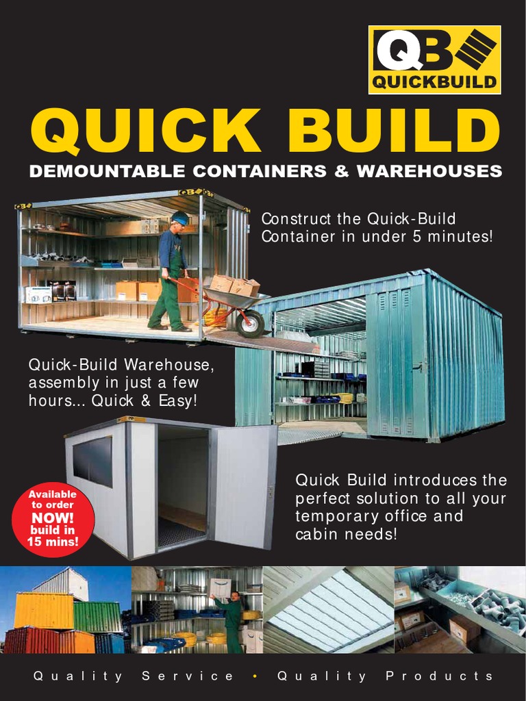 Containerquick Build Brochure 1-6-05 | PDF | Door | Building Insulation