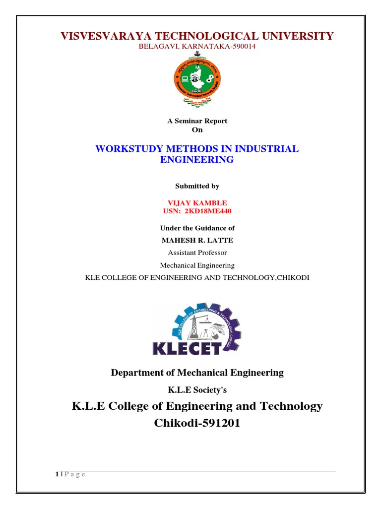 Work Study Methods in Industrial Engineering | PDF | Industrial ...