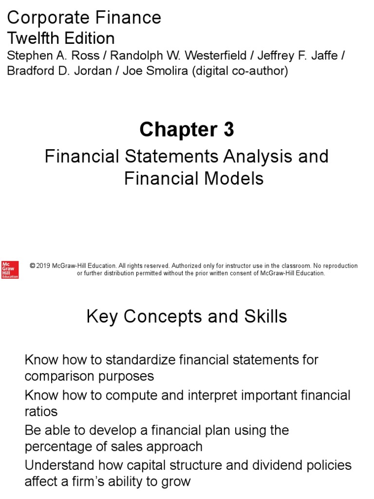 RWJ Chapter 3 Financial Statements Analysis and Financial Models ...