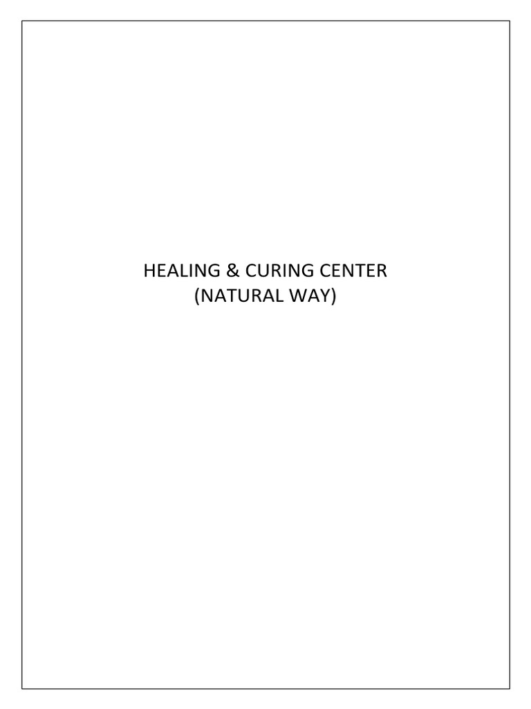 Healing & Curing Center (Natural Way) | PDF | Naturopathy | Yoga