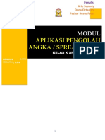 Modul Spreadsheet Kelas X (Bagian 1) PDF | PDF