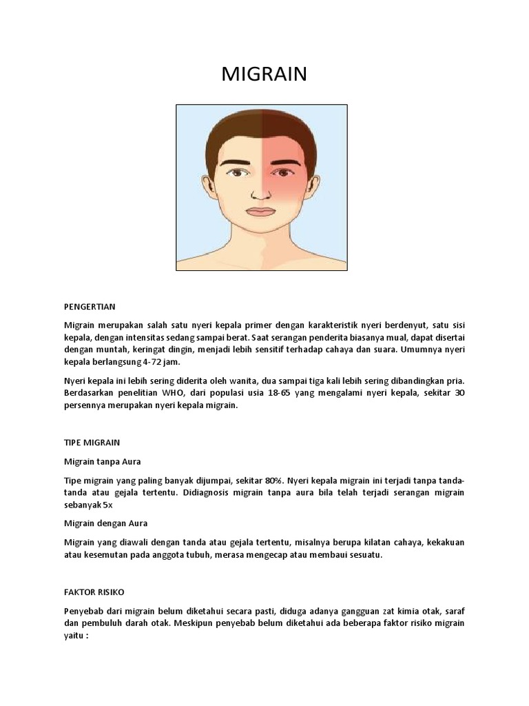 Tanda dan Jenis Migrain serta Perawatannya | PDF | Pengembangan Diri ...