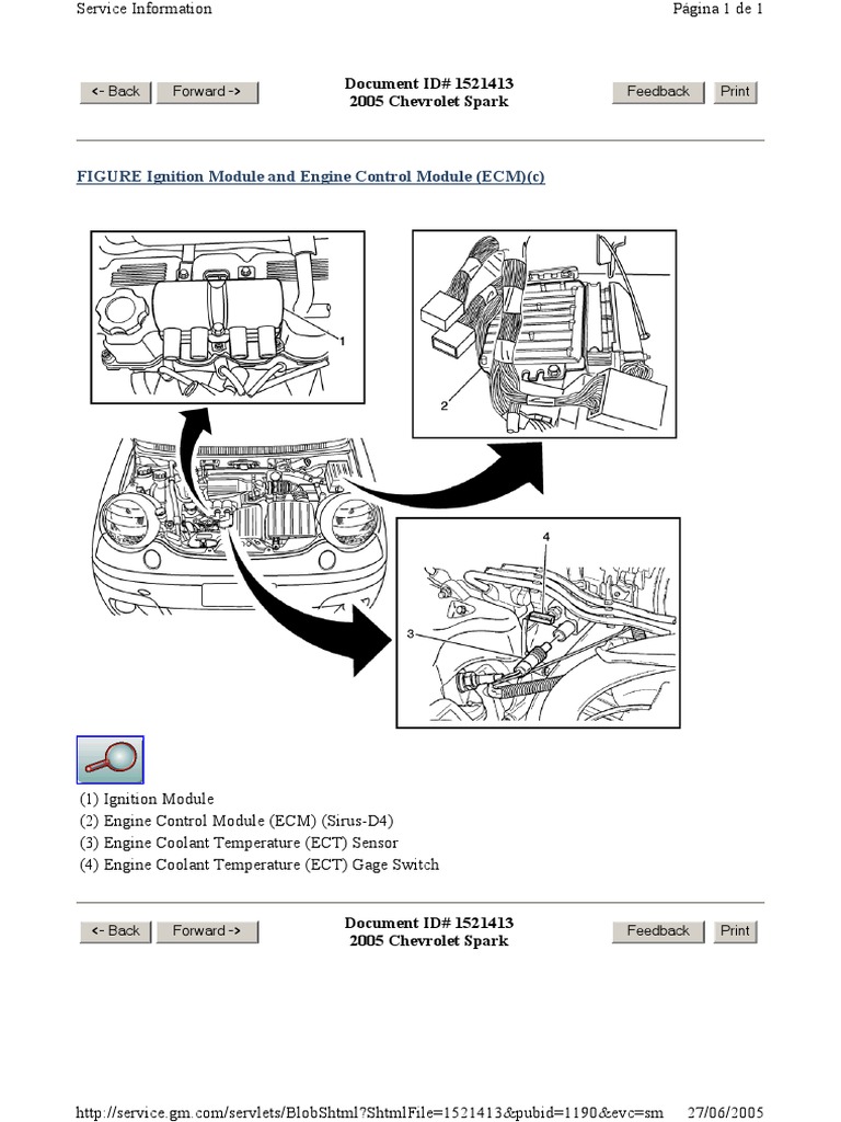 FIGURE Ignition Module and Engine Control Module (ECM) (C) : Document ...