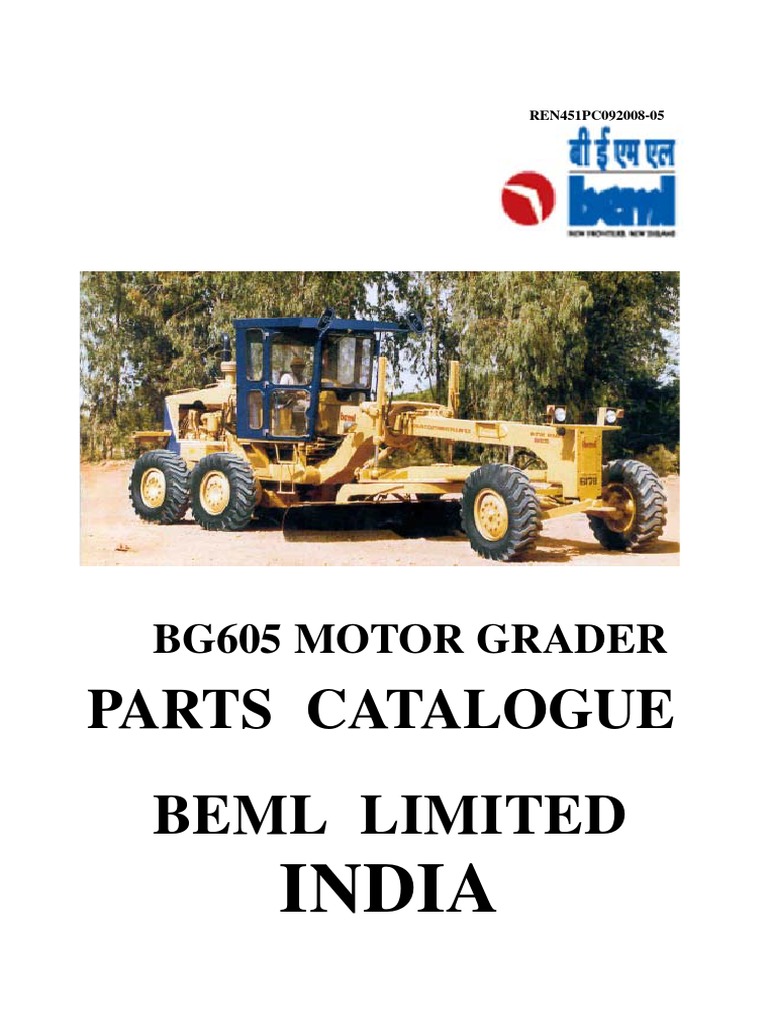 Bg605 Parts Catalogue Pbsep2008 | PDF | Transmission (Mechanics) | Screw