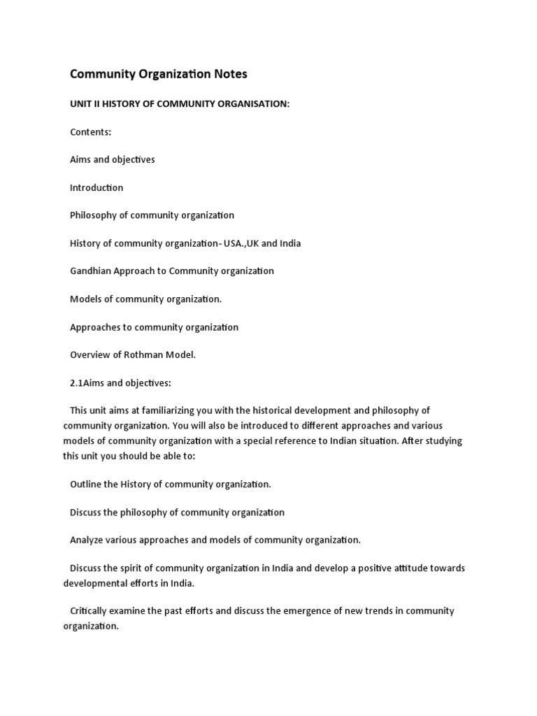 Community Organization | PDF | Social Work | Community
