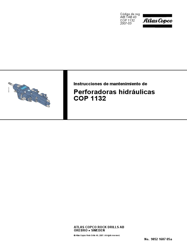 Maintenance Instructions COP 1132 | PDF | Tornillo | Bomba